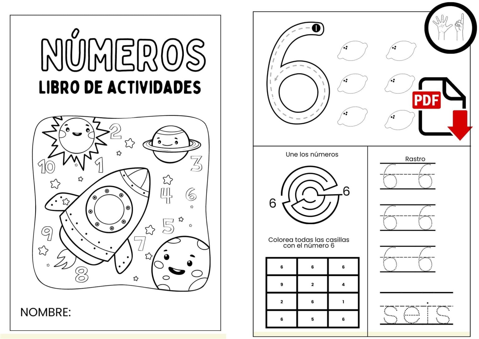 Grafomotricidad de numeros del 1 al 10 - Materiales Educativos Para ...