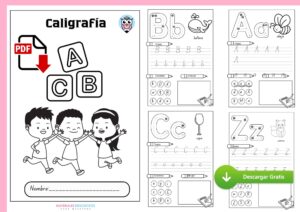 Fichas de grafomotricidad del abecedario - Materiales Educativos Para ...