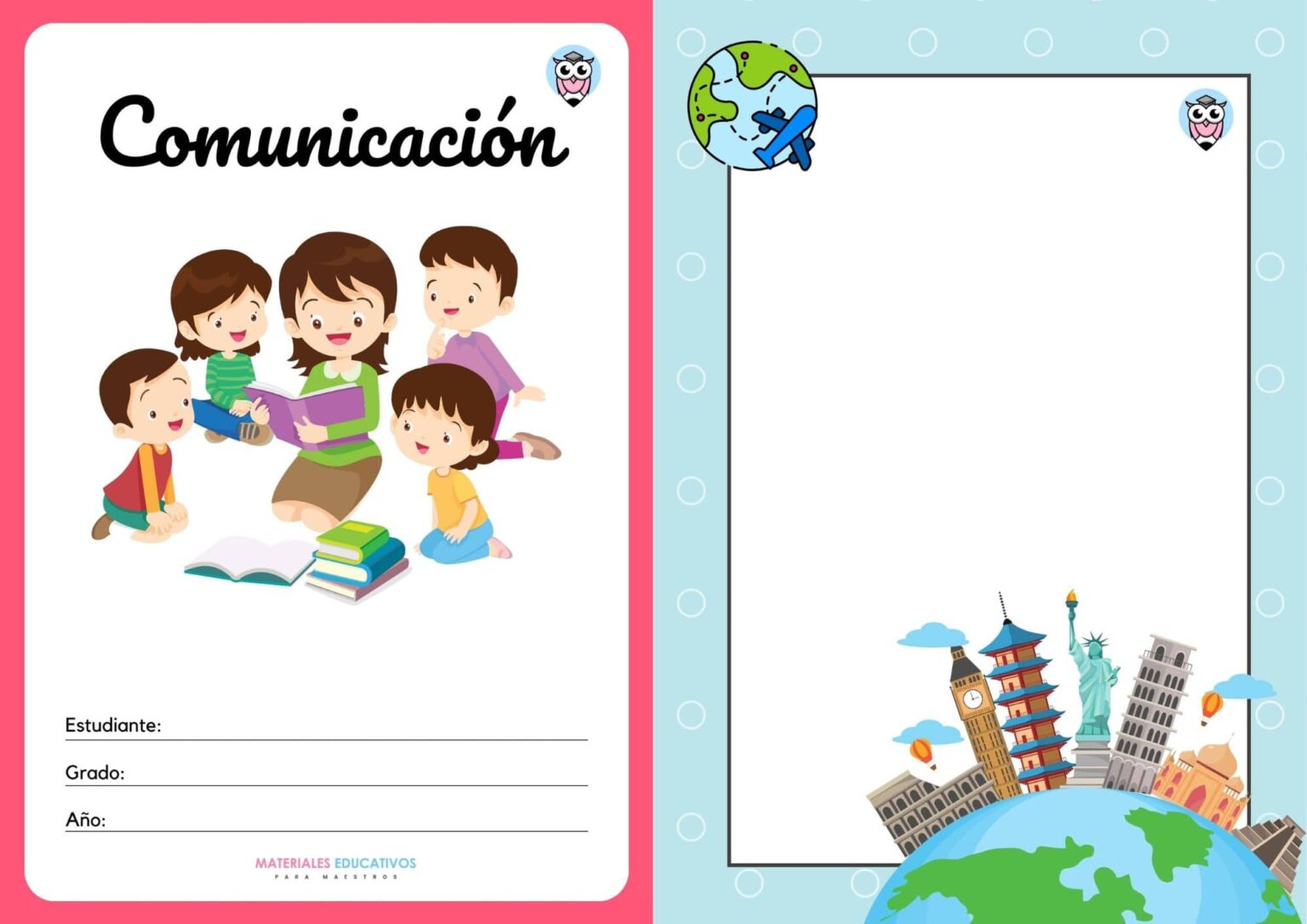 Caratulas para cuadernos - Materiales Educativos Para Maestros