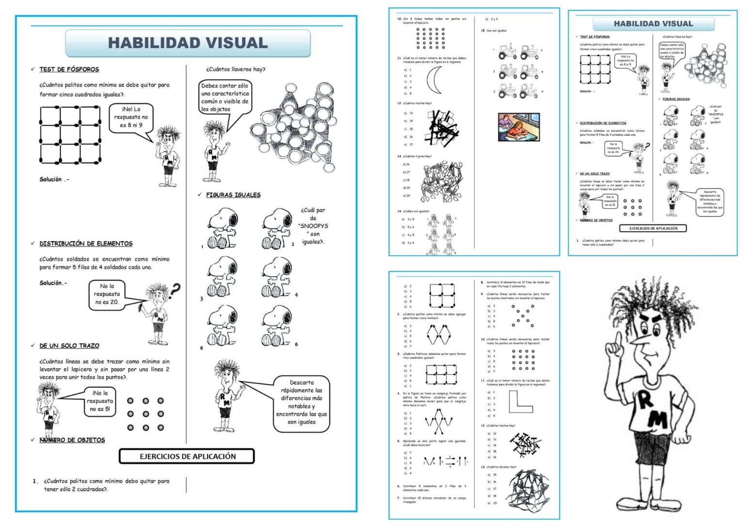 Ejercicios de Habilidad Visual - Materiales Educativos Para Maestros