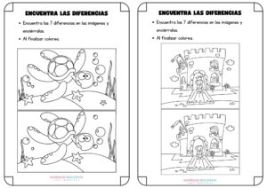 Fichas de Trabajo: Encuentra Diferencias - Materiales Educativos Para ...