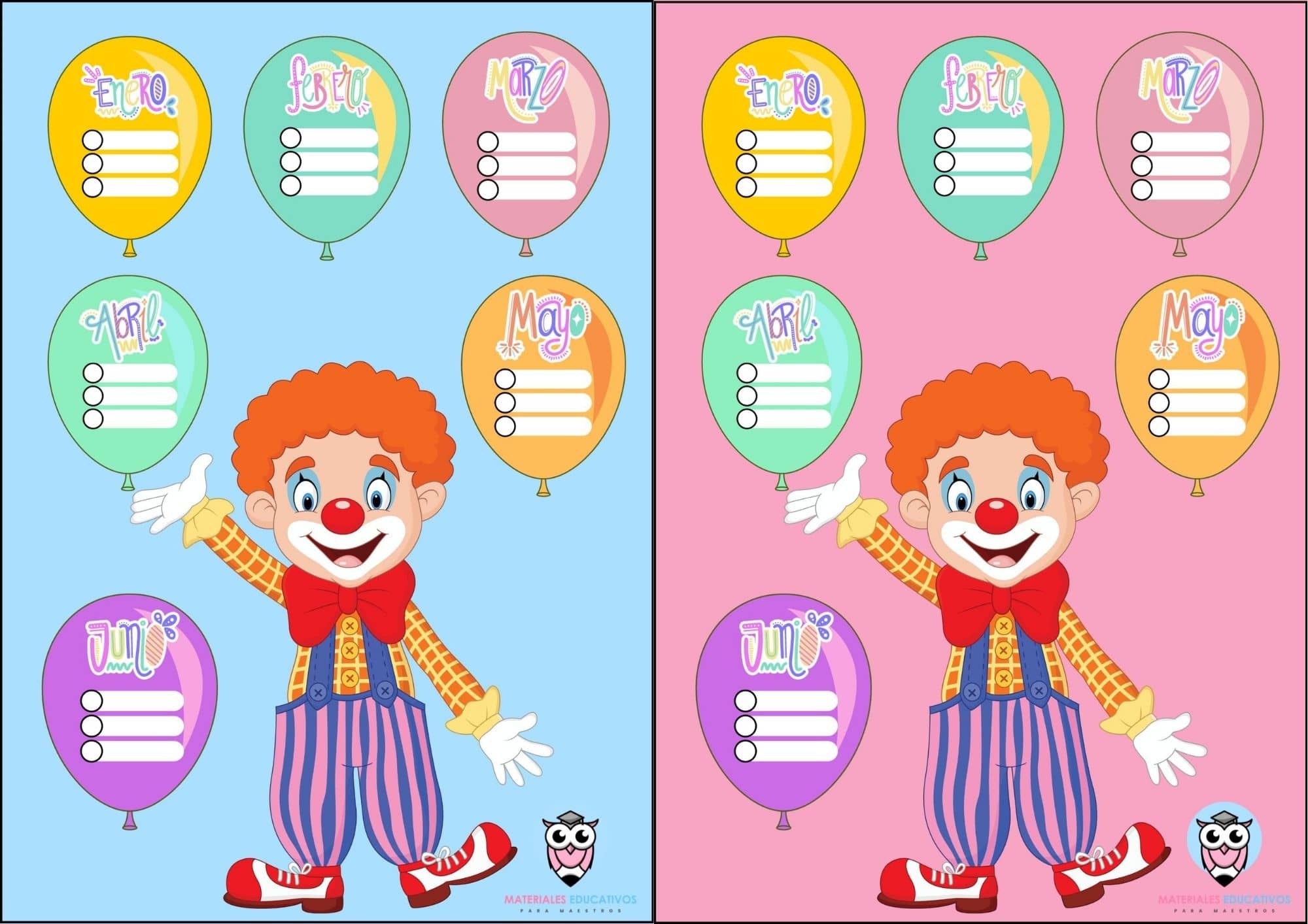 Carteles de cumpleaños para el aula - Materiales Educativos Para Maestros