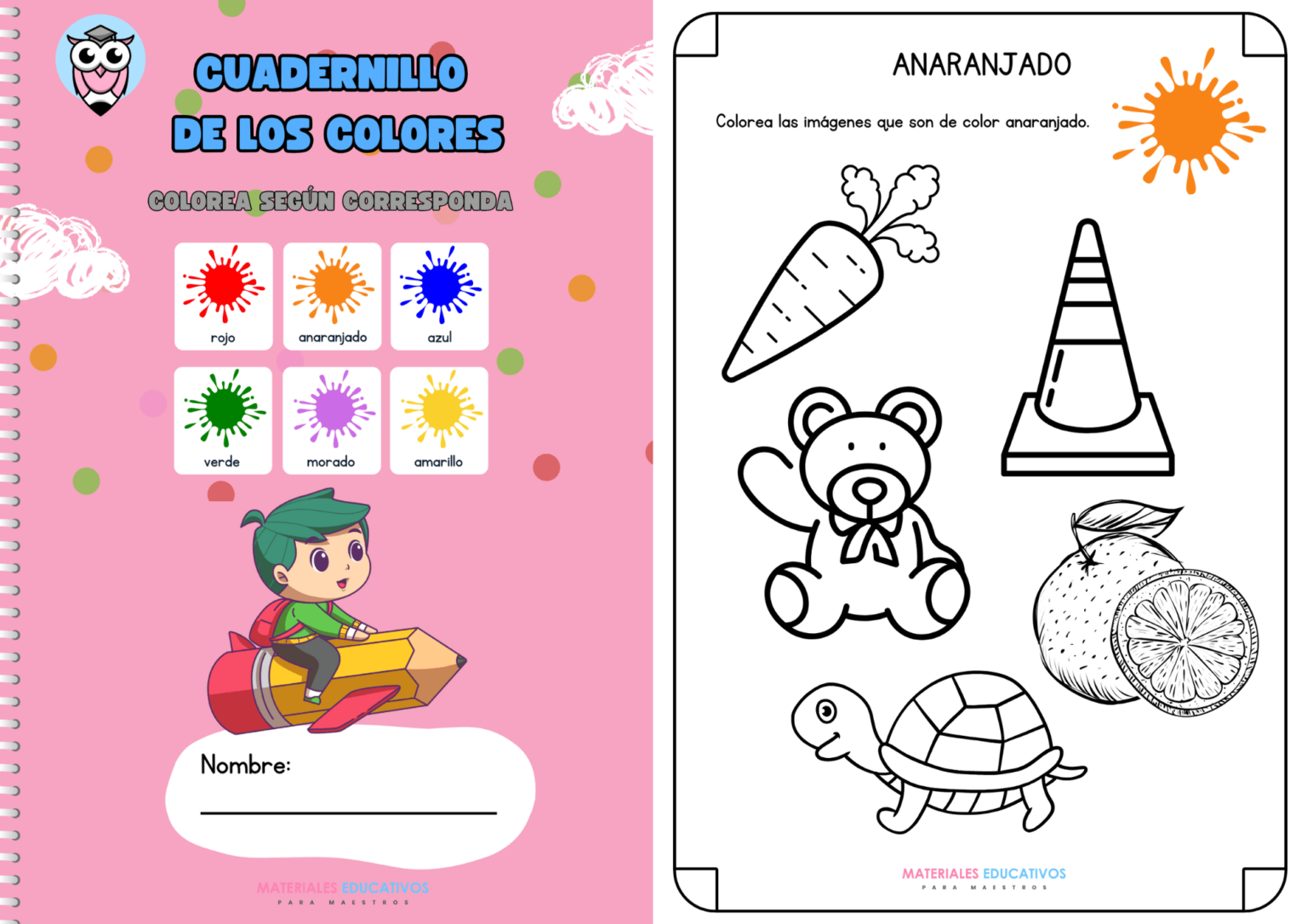 Cuadernillo Aprendemos Los Colores - Materiales Educativos Para Maestros