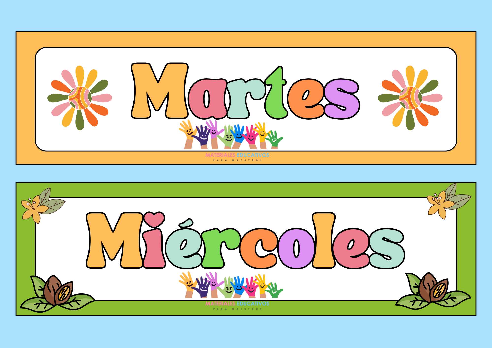 aprendemos los Dias de La Semana - Materiales Educativos Para Maestros